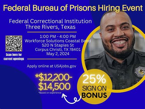 Federal Bureau Of Prisons Hiring Event Workforce Solutions Coastal Bend