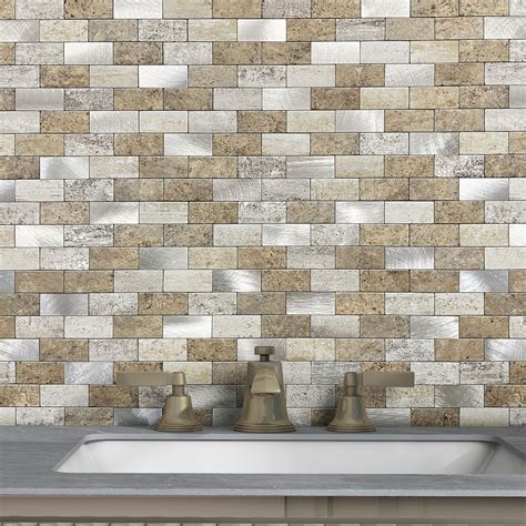 Install Brick Backsplash Peel And Stick For Instant Home Makeover