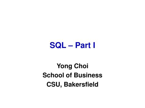 Ppt Sql Fundamentals And Data Manipulation Techniques For Beginners