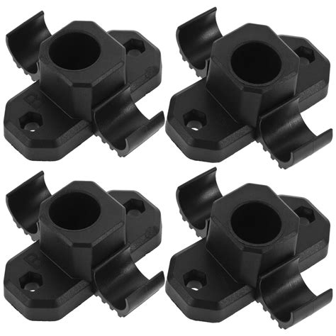 Itselfer 4pcs Furniture Leg Attachment Connector Foldable Table Leg Mounting Connection Hardware