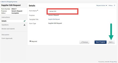 Submit A Supplier Edit Request Form Edit Suppliers Documentation Financial Training