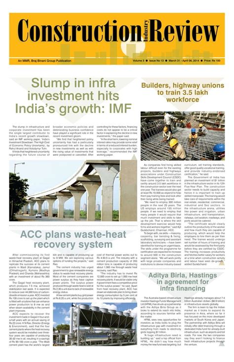 Construction Industry Review 13 2014 Pdf