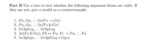 solved part b use a tree to test whether the following