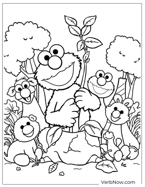 Elmo And Grover Coloring Pages