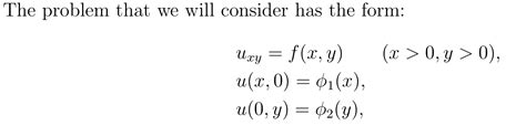 Partial Differential Equations Solution To Goursat Problem