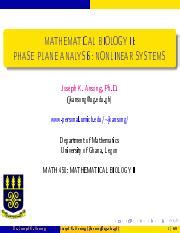 Phase Plane Analysis In Nonlinear Systems Understanding Phase Course Hero