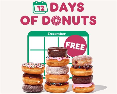 12 Days Of Free Donuts At Dunkin Through December 24 2022 The Fast Food Post