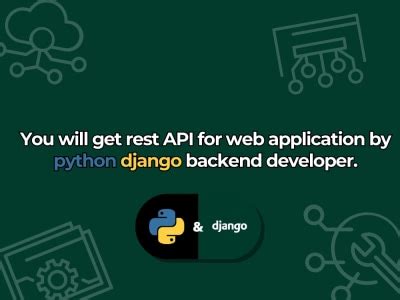 Rest Api For Web Application By Python Django Backend Developer Upwork