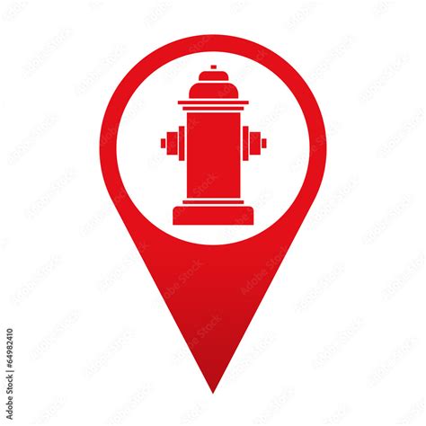 Icono Localizacion Simbolo Hidrante Stock Illustration Adobe Stock