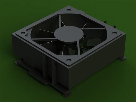 3d 95x95 Mm Cpu Cooling Fan Turbosquid 2161146