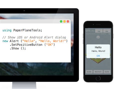mobile alert dialog integration unity asset store