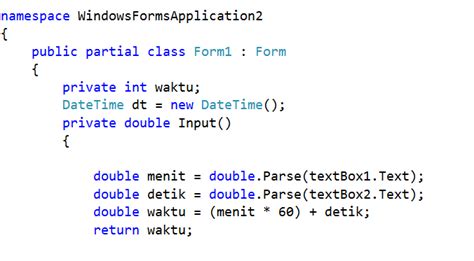 Teknik Komputer Cara Membuat Timer Countdown Pada Visual Studio C