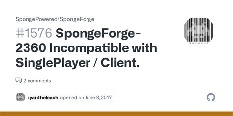SpongeForge Incompatible With SinglePlayer Client Issue SpongePowered