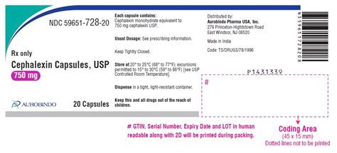 Cephalexin Package Insert