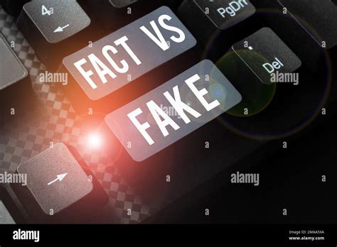 Sign Displaying Fact Vs Fake Business Idea Is It True Or Is False
