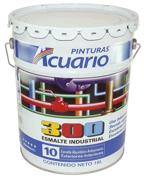Pinturas Acuario Esmalte Ind 300 19l Rosa Acuario Alq Pinturas De