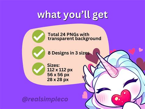 Chibi Unicorn Twitch Emotes 8 Pack Unicorn Drawn In Chibi Style With Funny Expressions Etsy