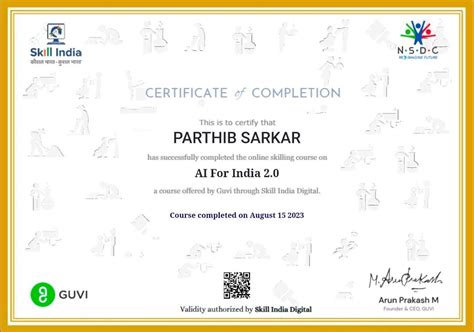 Parthib Sarkar On Linkedin Participated In Guvis Ai For India 20 A