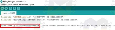 blynk utilizando com o módulo ethernet enc28j60 e arduino blog