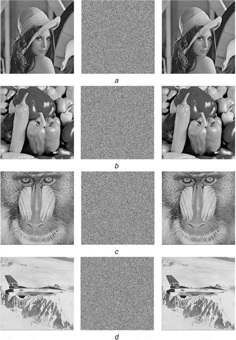 test image encryption and decryption results a original encrypted