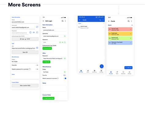 bitwarden app ui redesign updated behance