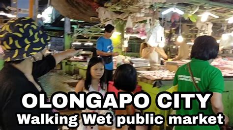 Walking At Wet Public Marketolongapo City Youtube