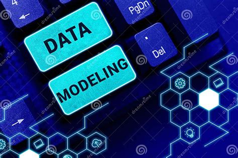 Sign Displaying Data Modeling Word For Process Of Transferring Data Between Data Storage