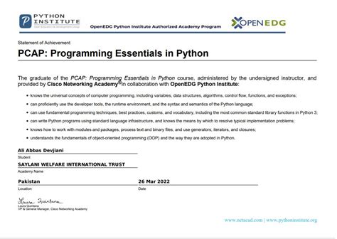 Ali Abbas Devjiani On Linkedin Python Cisco Programming