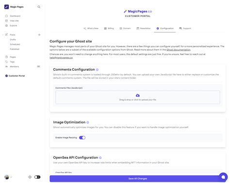 allow custom values for configuration