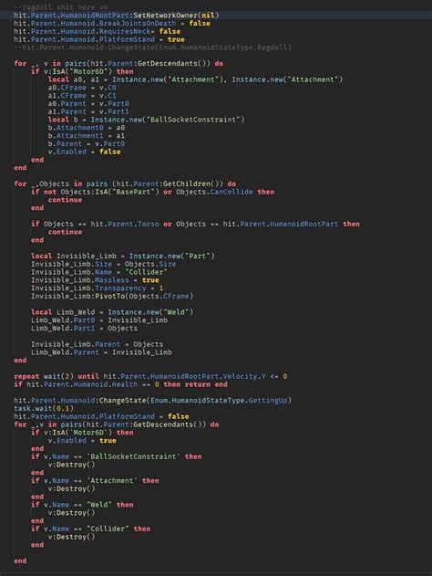 Player Gets Flinged When Getting Up From Ragdoll Whereas Npc Gets Up