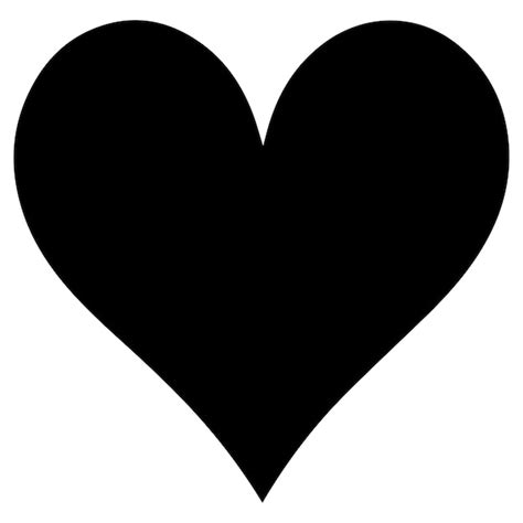Heart Silhouette Vector Premium Ai Generated Vector