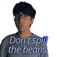 Dont Spill The Beans Reveal Secret Sticker Dont Spill The Beans Spill