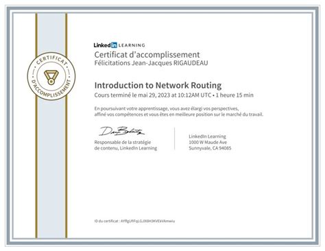 Jean Jacques Rigaudeau On Linkedin Certificate Of Completion