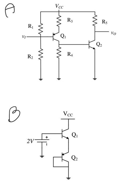 Solved Draw The AC Equivalent Circuit Of The Following Chegg