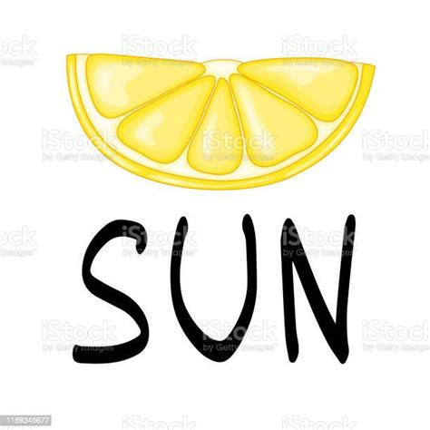 여름 요소와 손 글자 단어여름 디자인 스티커 티셔츠 프린트 토트백 쇼핑객 패브릭 카드 포스터 웹에 적합합니다 벡터 레몬 계절에 대한 스톡 벡터 아트 및 기타 이미지 Istock