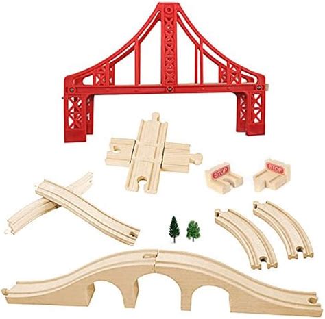 Wooden Train Bridges Crossing Track Bridge Wooden Train