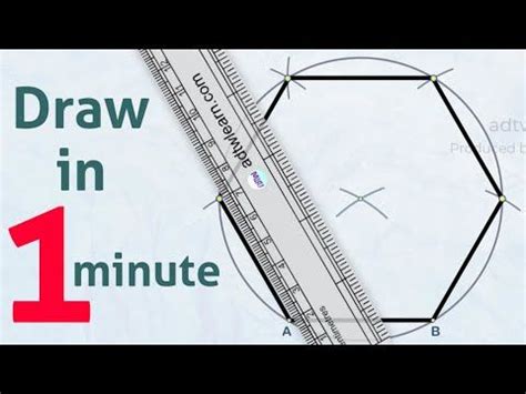 How To Draw Hexagon YouTube Draw A Hexagon Regular Hexagon Hexagon Design