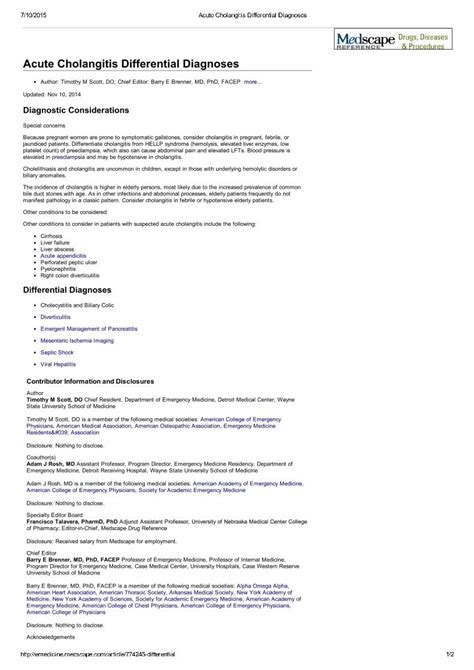 Pdf Acute Cholangitis Differential Diagnoses Dokumentips