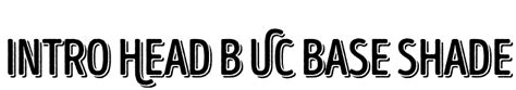 FontsMarket Com Download Intro Head B UC Base Shade Font For FREE