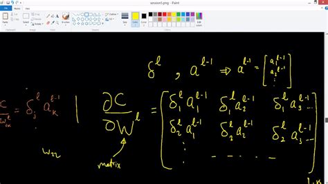 The Back Propagation Algorithm Part 5 Vectorization 2 Youtube