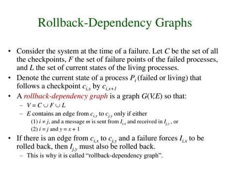 Ppt Rollback Recovery Protocols In Message Passing Systems Powerpoint