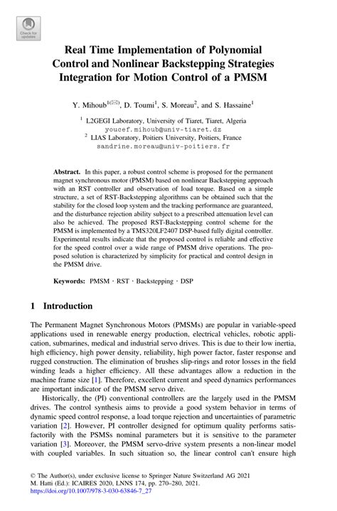pdf real time implementation of polynomial control and nonlinear