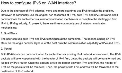 How To Configure IPv On WAN Interface DrayTek FAQ