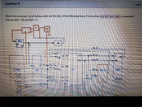 Solved Question Pts Given The Processor Circuit Below Chegg