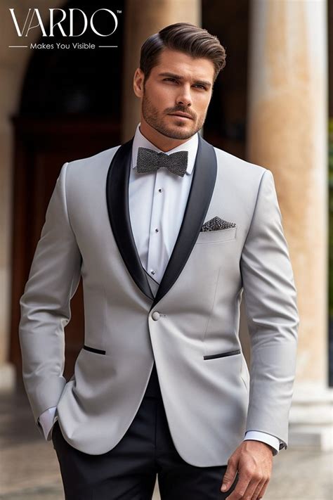 Buy Classic Men S Light Grey Tuxedo Suit Premium Quality Formal Wear