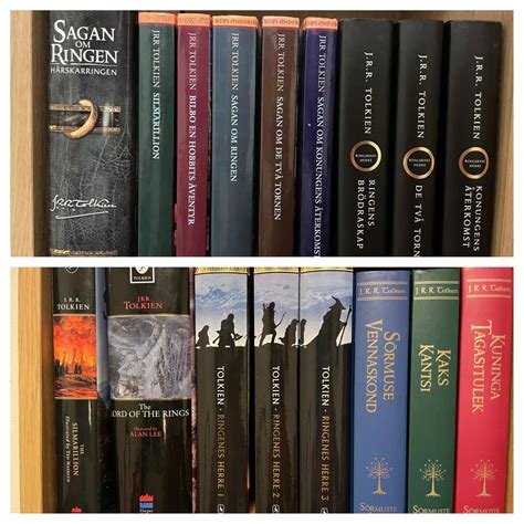 My Collection Of Lotr And The Hobbit In Different Languages R Lotr