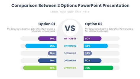 Comparison Between 2 Options PowerPoint Presentation PPTUniverse