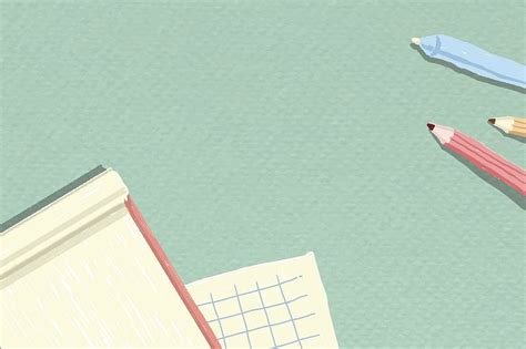 Blank Notebook Frame Green Background Premium Vector Rawpixel