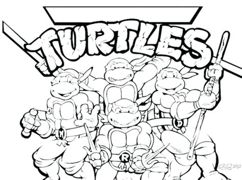 18 Printable Nickelodeon Teenage Mutant Ninja Turtles Coloring Pages