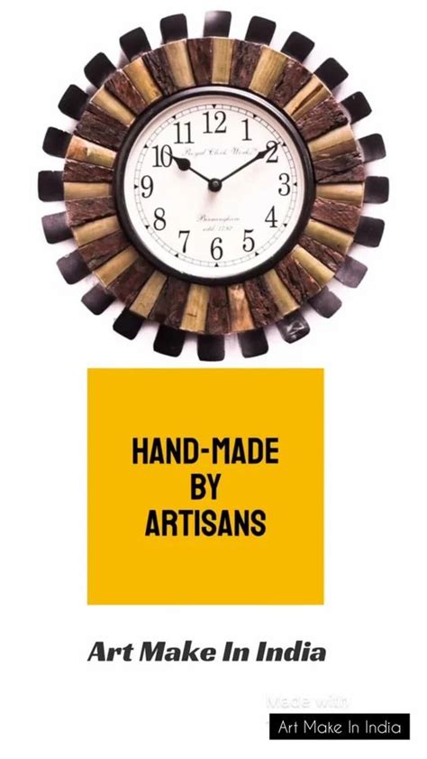 Village Clockworks Analog Emboss Brass Wall Clock At ₹ 850piece In Thane